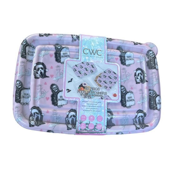 Holiday | Scream Ghostface Pink Meal Prep Storage Containers 2pcs ...